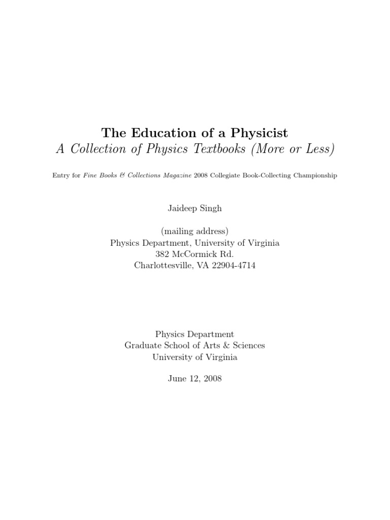 Essential Physics Textbook Collection | PDF | General Relativity ...