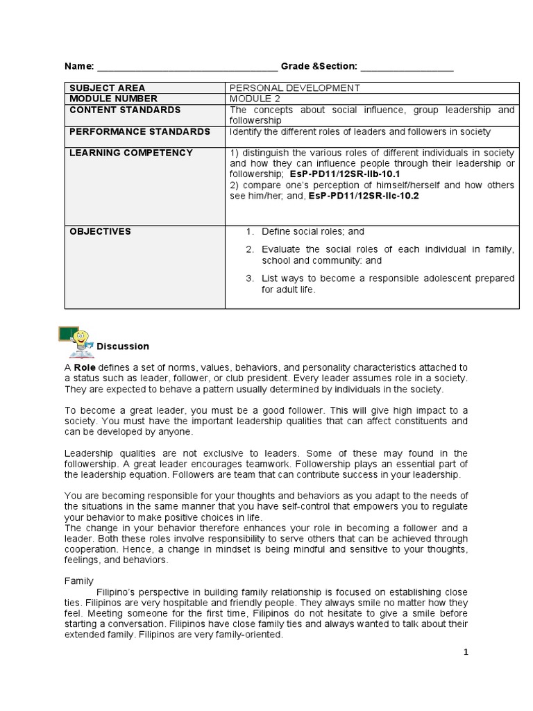 Name: - Grade §ion: - Subject Area Module Number Content Standards ...