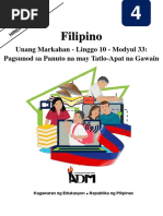 Filipino LP (Pagsunod Sa Panuto) | PDF