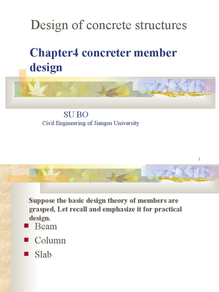 Chapter4 Concreter Member Design | PDF