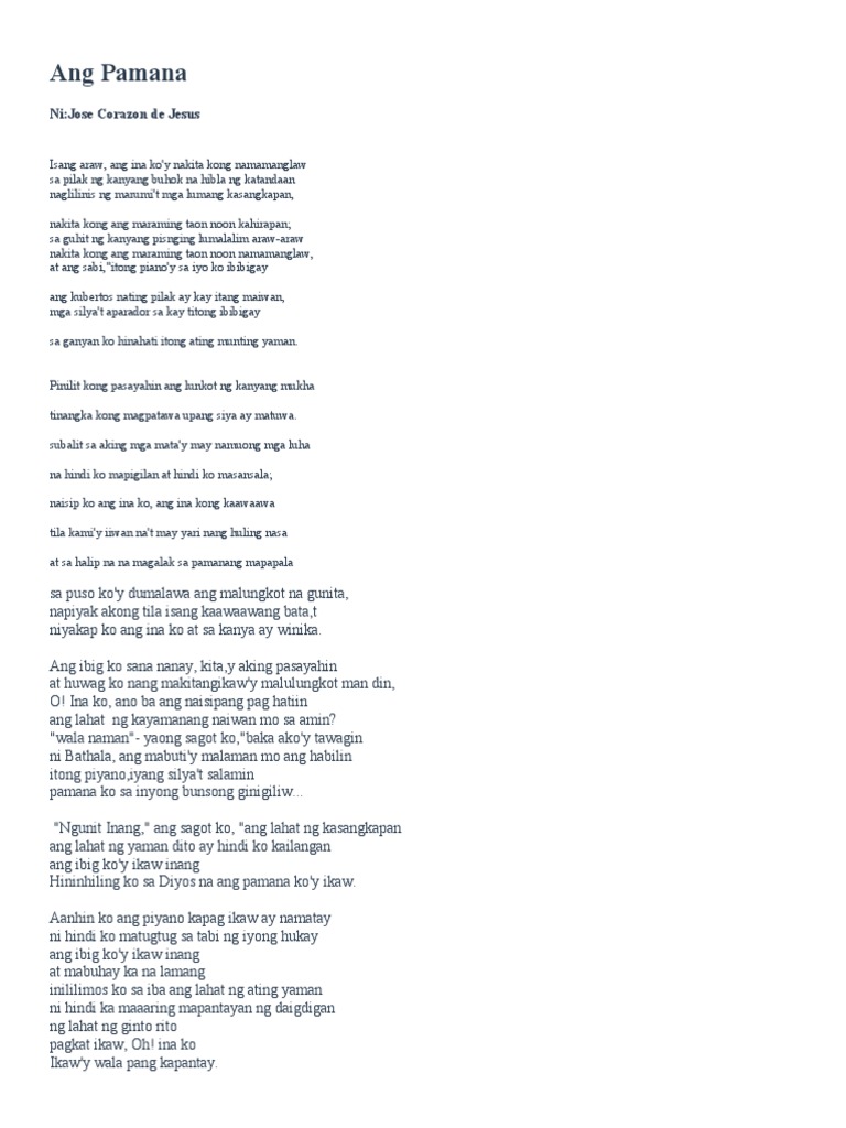 Ang Pamana at Ang Pagbabalik | PDF