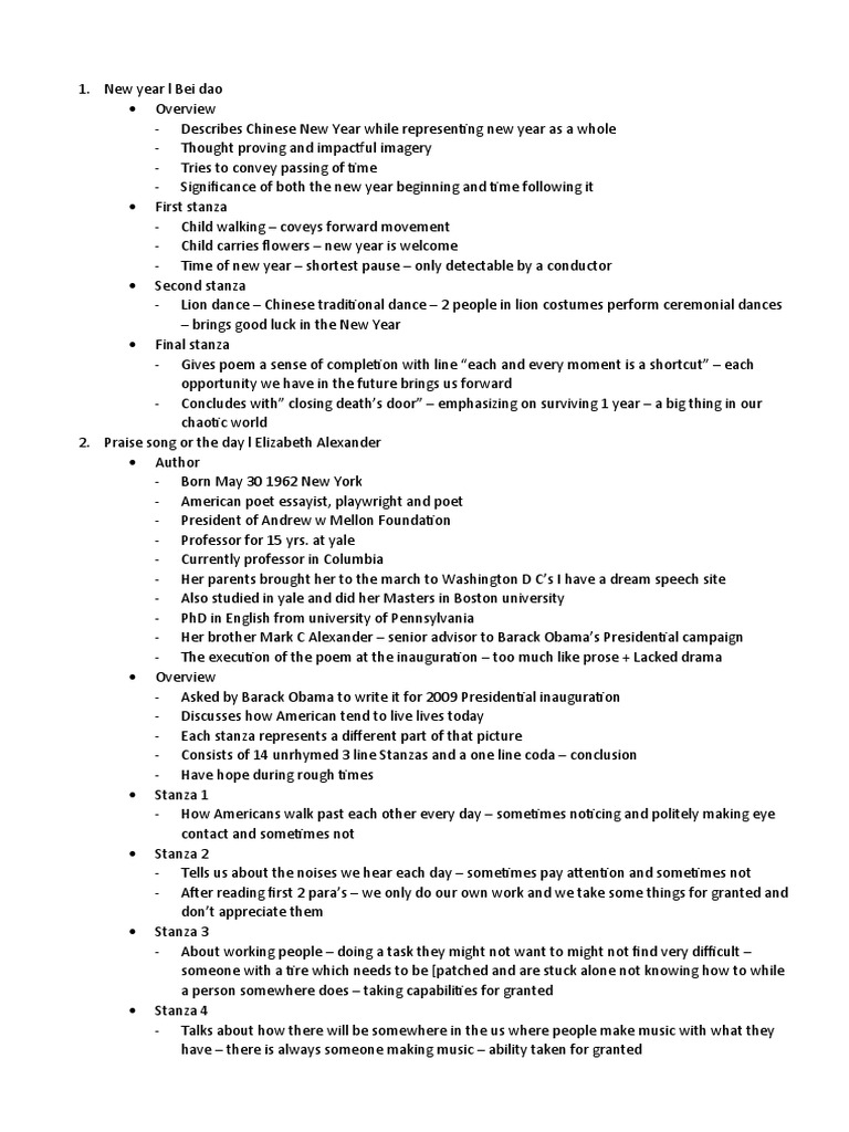 New Year L Bei Dao | PDF | Poetry