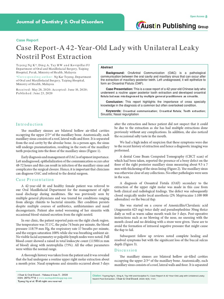 Fulltext - Jdod v6 Id1141 1 | PDF | Clinical Medicine | Human Head And Neck