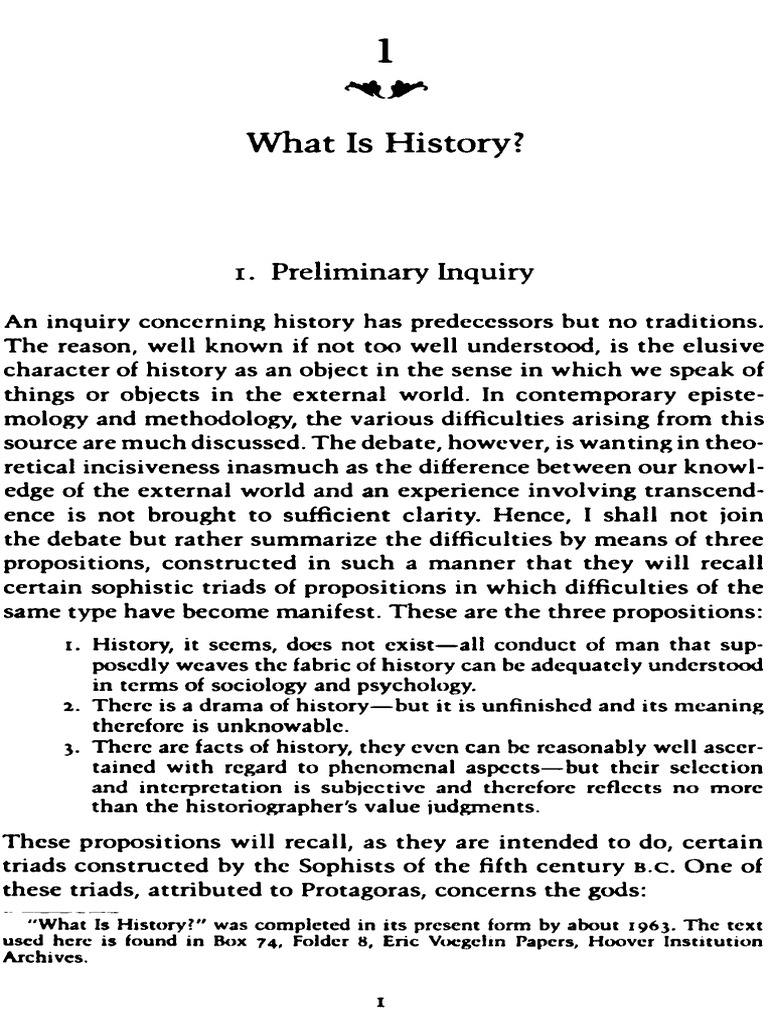 What Is History | PDF | Noumenon | Metaphysics