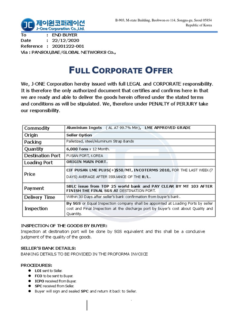 Al A7 Ingot Fco - 20201212 | PDF | Trade | Shipping Service