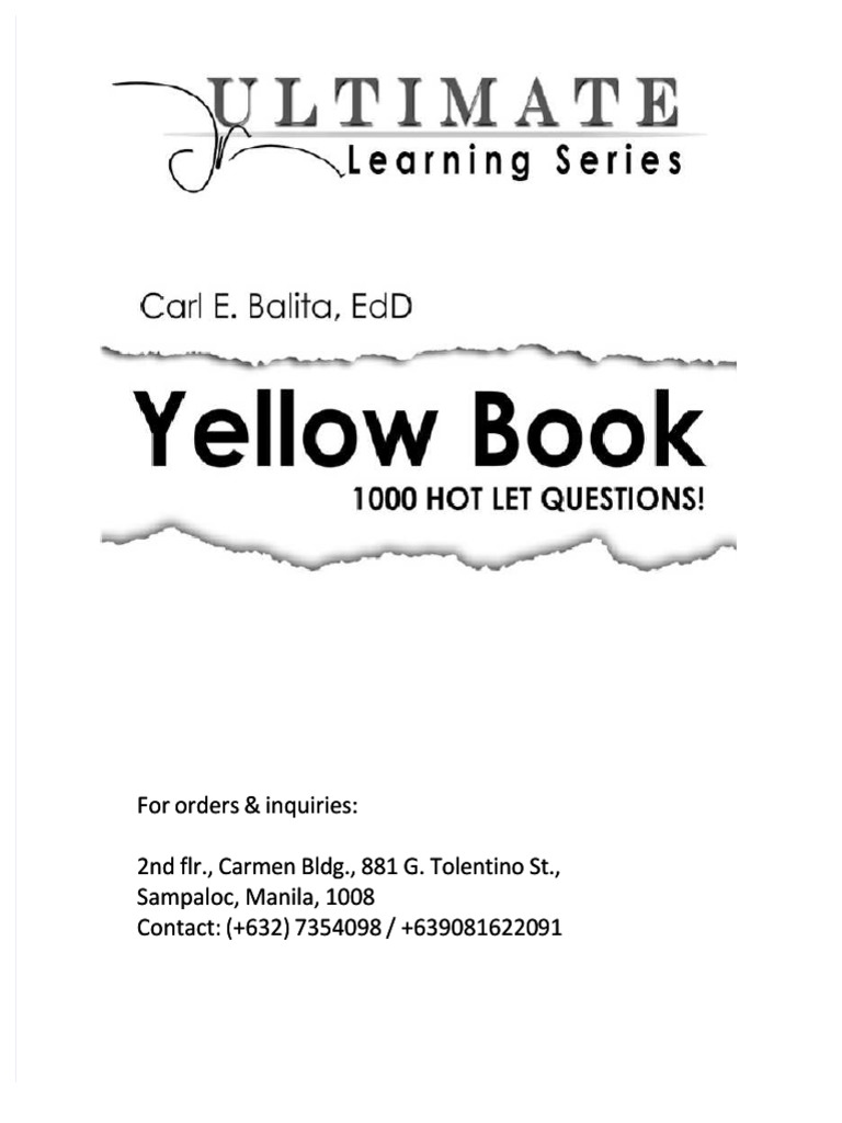 Yellow Book | PDF | Philippines | Psychology