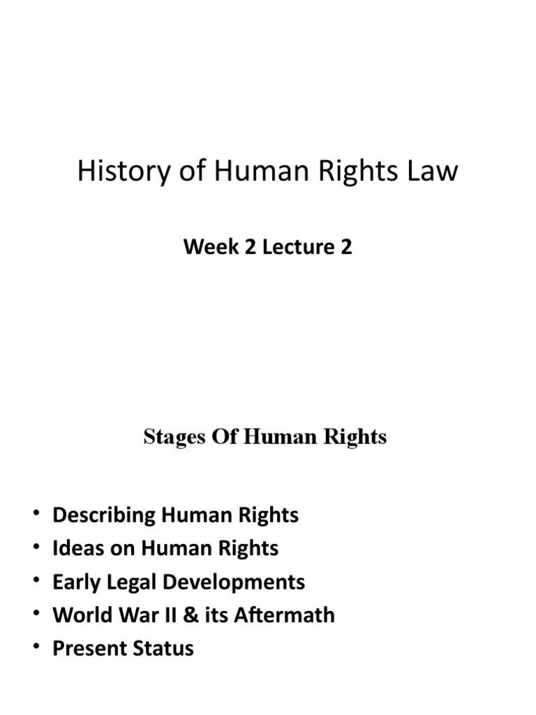 History of Human Rights Law | PDF | Human Rights | Rights