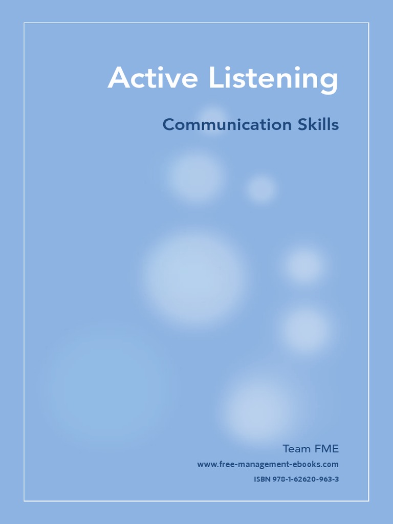 Active Listening | PDF | Nonverbal Communication | Empathy