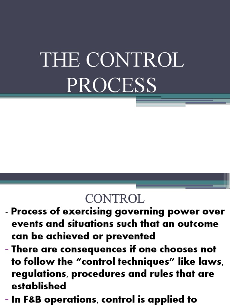 The Control Process | PDF | Employment | Salary