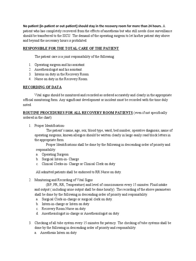 No Patient | PDF | Surgery | Anesthesia