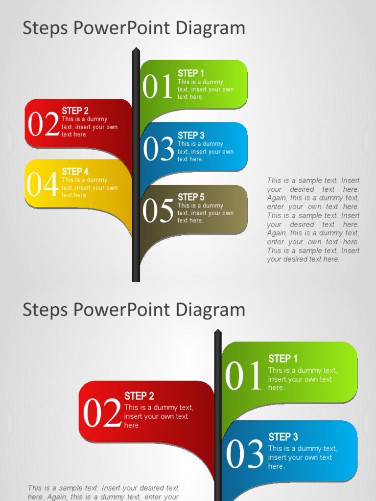 Steps Powerpoint Diagram: Step 1 | PDF | Computer Mediated ...