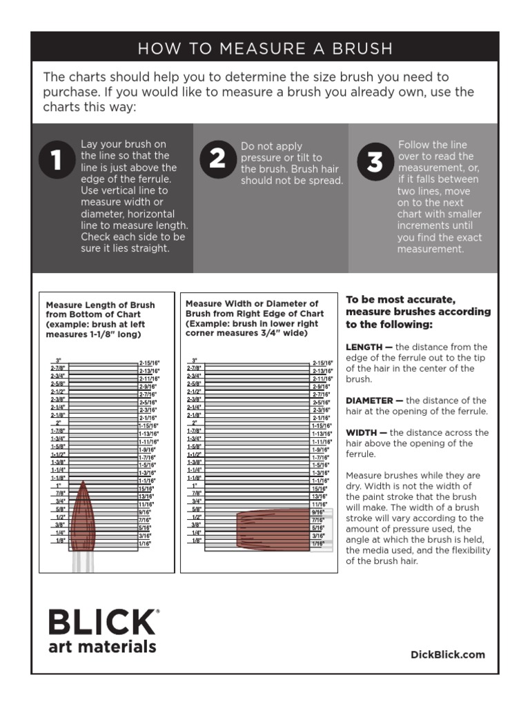 Brush Size and Measuring | PDF | Length | Pressure
