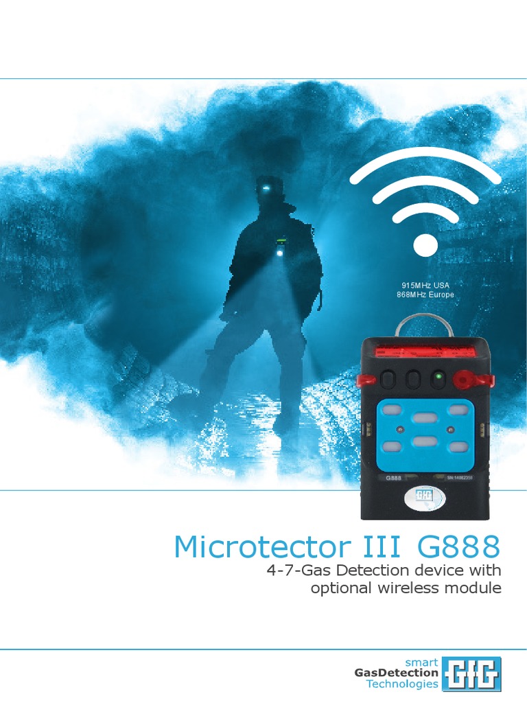 Microtector III G888: 4-7-Gas Detection Device With Optional Wireless Module | PDF | Physical ...