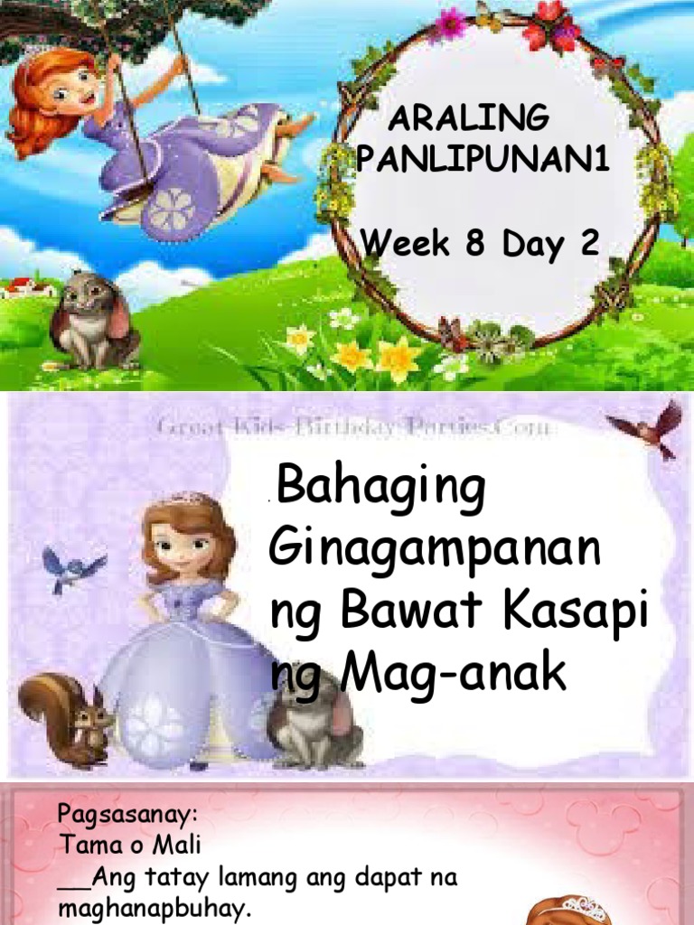Aral - Pan1. Week 8 Day 2 | PDF