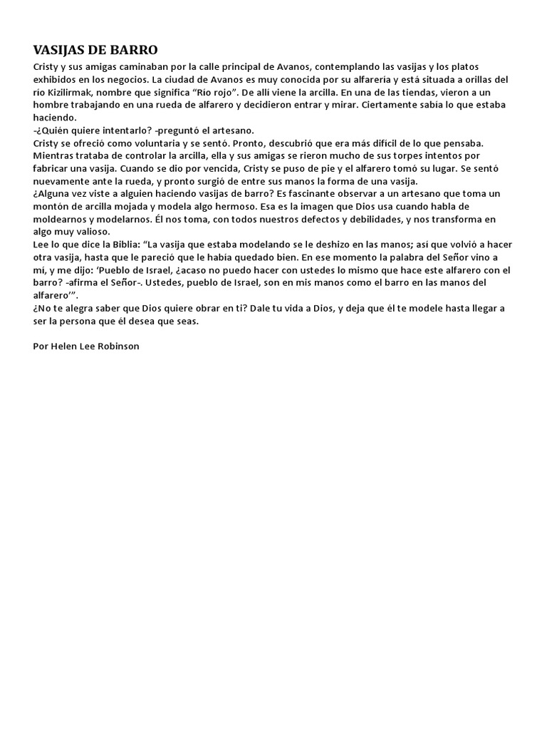 Vasijas De Barro Pdf