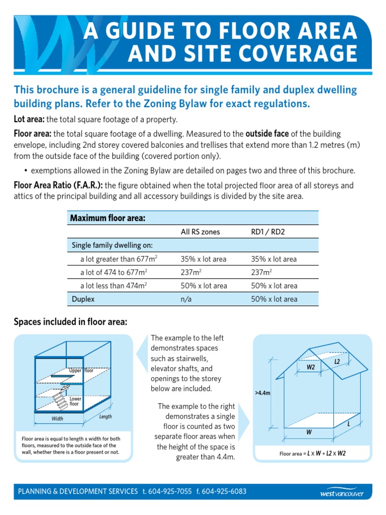 A Guide To Floor Area and Site Coverage | PDF | Basement | Buildings ...