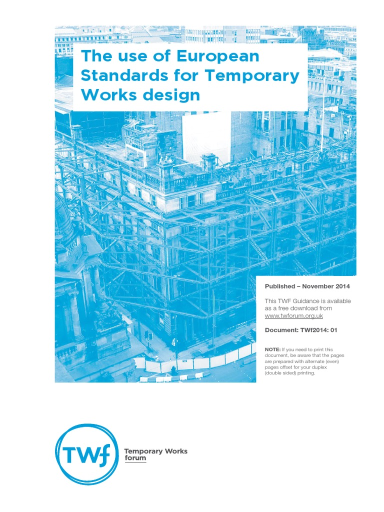 Temporary Works Design PDF | PDF | Scaffolding | Temporary Work