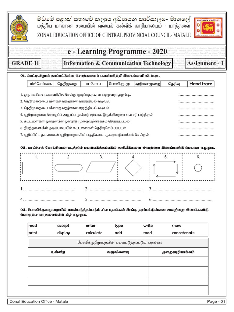 GCE Ordinary Level - ICT - E Learning | PDF | Business