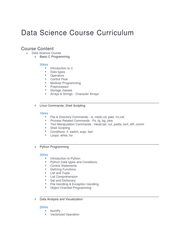 Data Science Course | PDF | Statistical Classification | Amazon Web ...