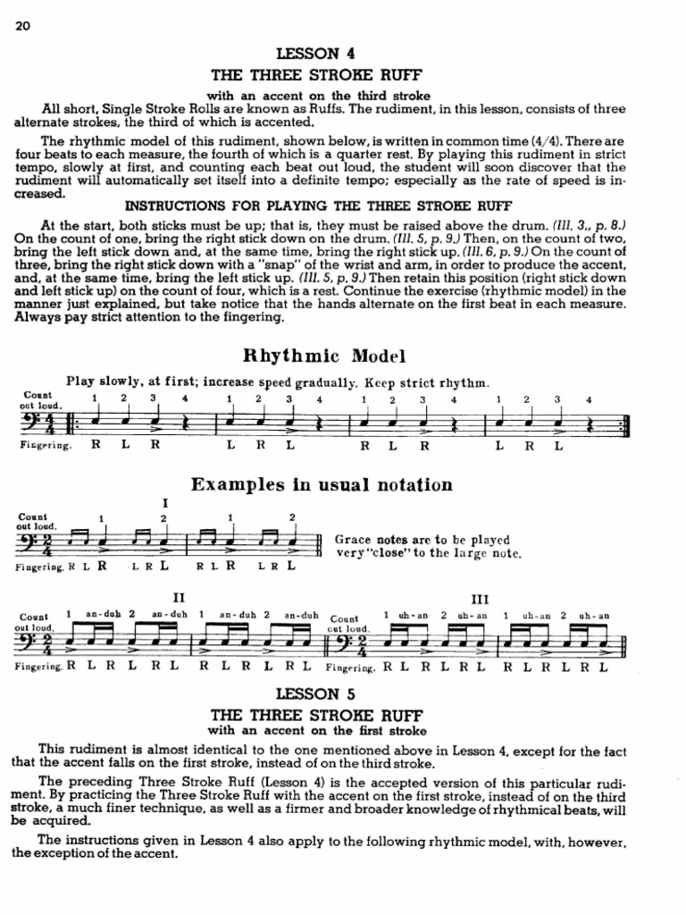 Buddy Rich Drum Method - Modertation of Snare Drum Rudiments 21 | PDF Buddy Rich Drum Method - Modertation of Snare Drum Rudiments 21 | PDF