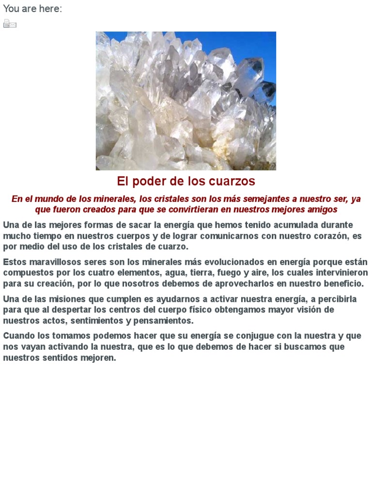 El Poder de Los Cuarzos | PDF | Minerales | Joyería