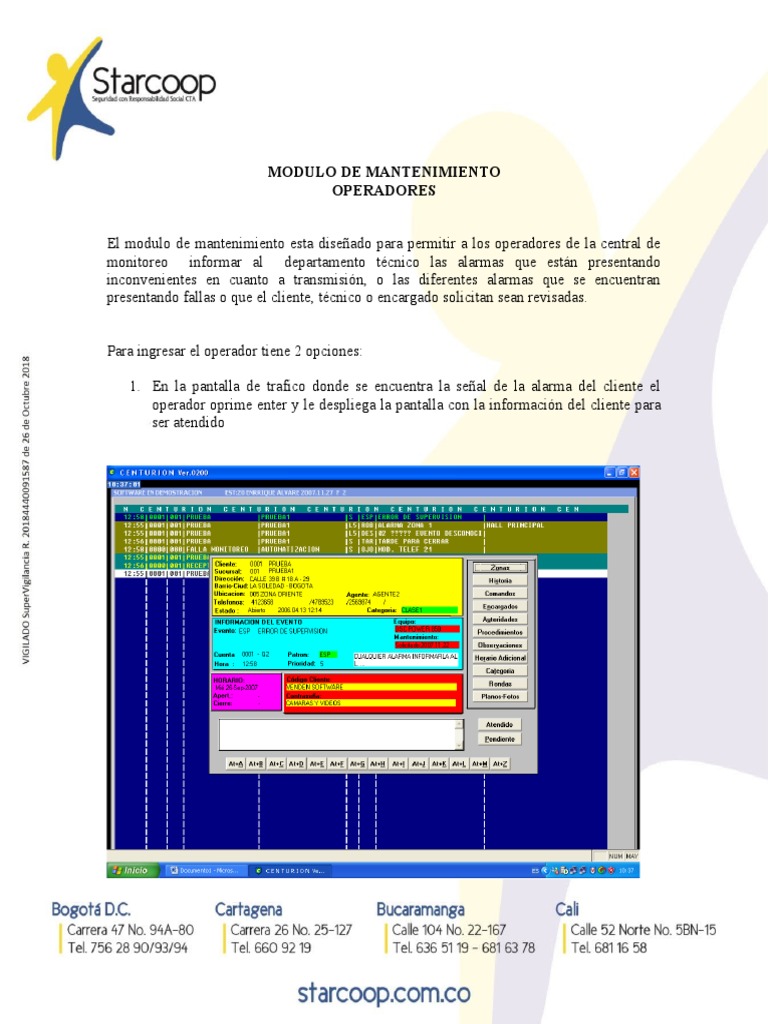Manual Centurion | PDF | Contraseña | Software