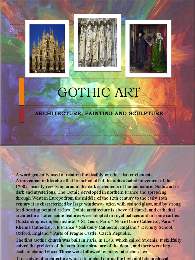 Gothic Art: Architecture, Painting and Sculpture | PDF | Gothic ...