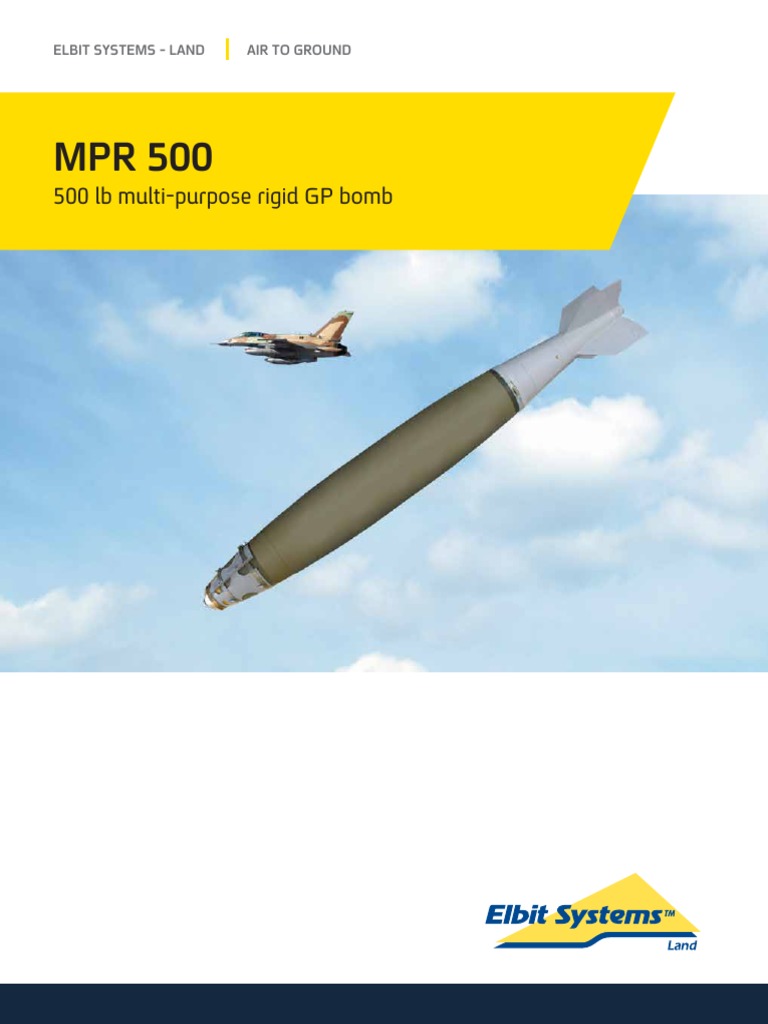 500 LB Multi-Purpose Rigid GP Bomb: Elbit Systems - Land Air To Ground ...