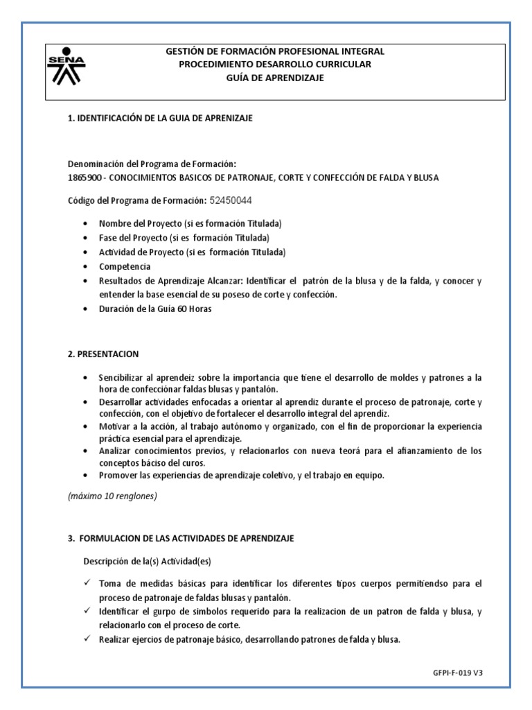 Conocimientos Basicos de Patronaje, Corte y Confección de Falda y Blusa | Descargar gratis PDF ...