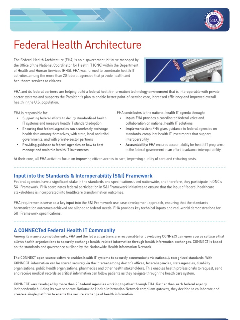 Federal Health Architecture | PDF | Interoperability | Health Informatics
