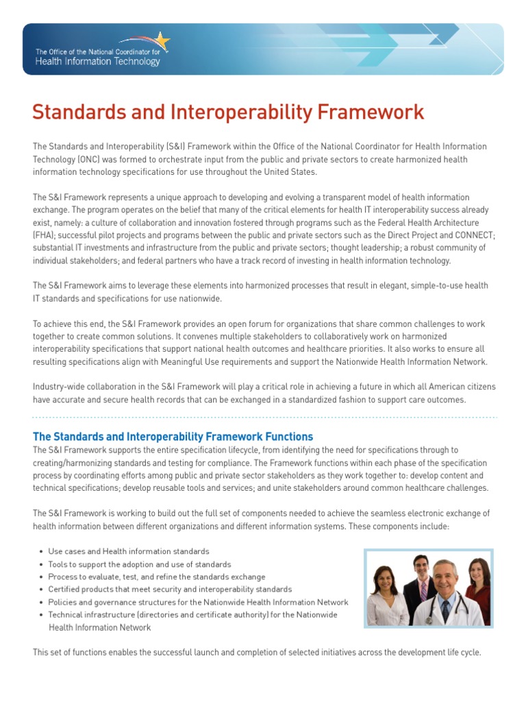 Standards and Interoperability Framework | PDF | Interoperability ...