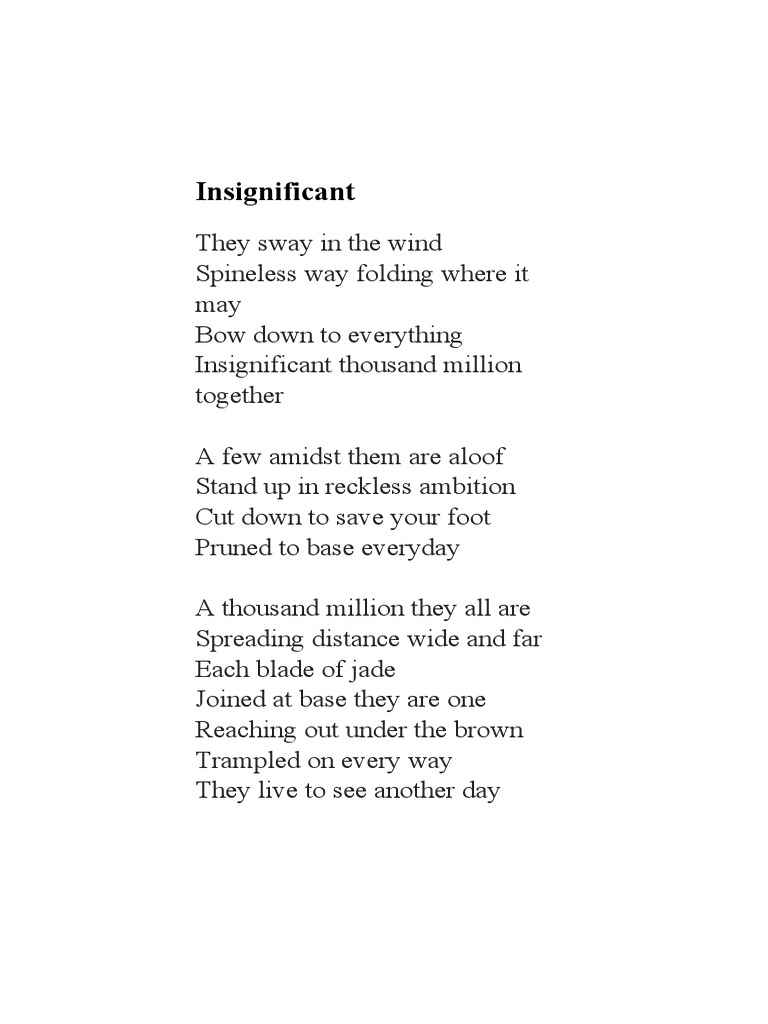 Insignificant | PDF