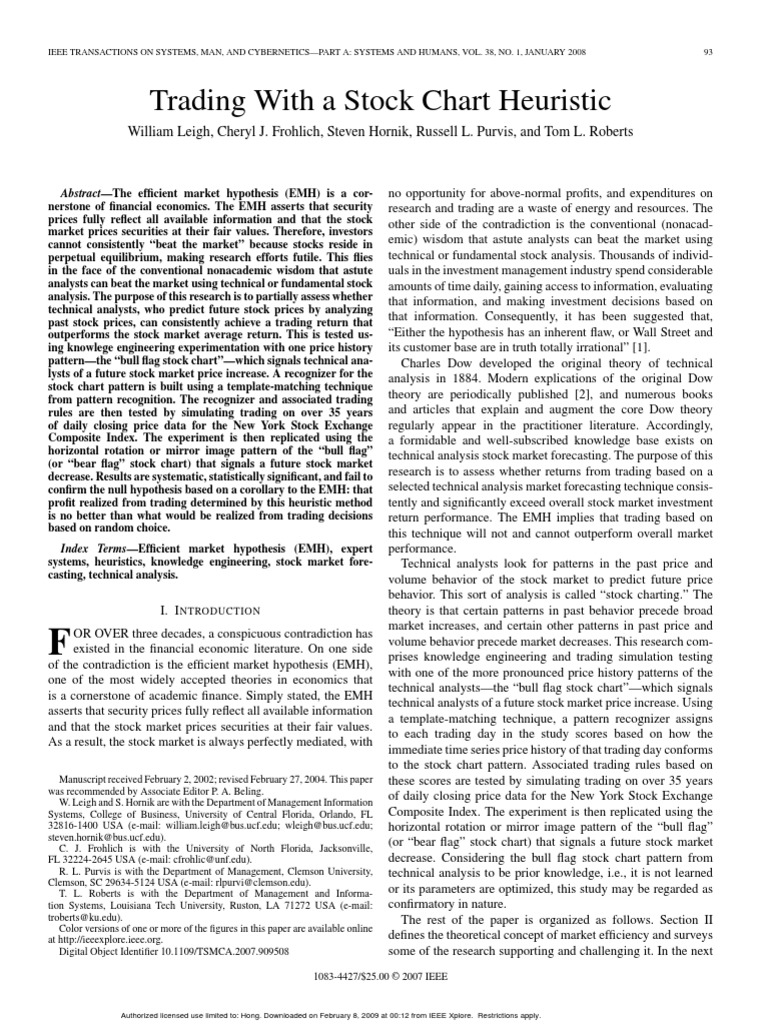 Trading With A Stock Chart Heuristic | PDF | Technical Analysis ...