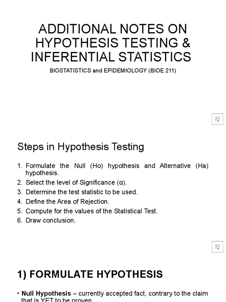 05-06 - BIOE 211 - Supplement Notes of Hypothesis Testing and ...