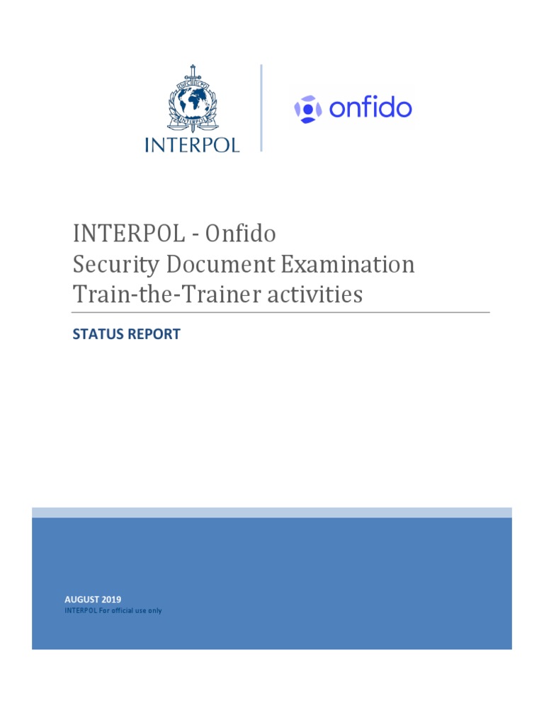 CCSD-ONFIDO Status Report 2019 | PDF | Authentication | Fraud