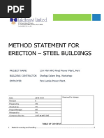 Work Method Statement For Roof Sheeting Works | PDF | Crane (Machine ...