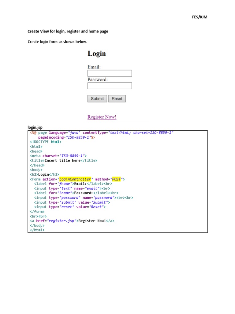 Create Login Form As Shown Below.: Fes/Kjm | PDF | Password | Databases