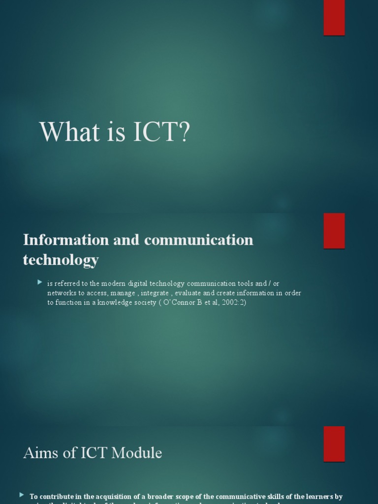 Understanding ICT: An Introduction to Information and Communication ...