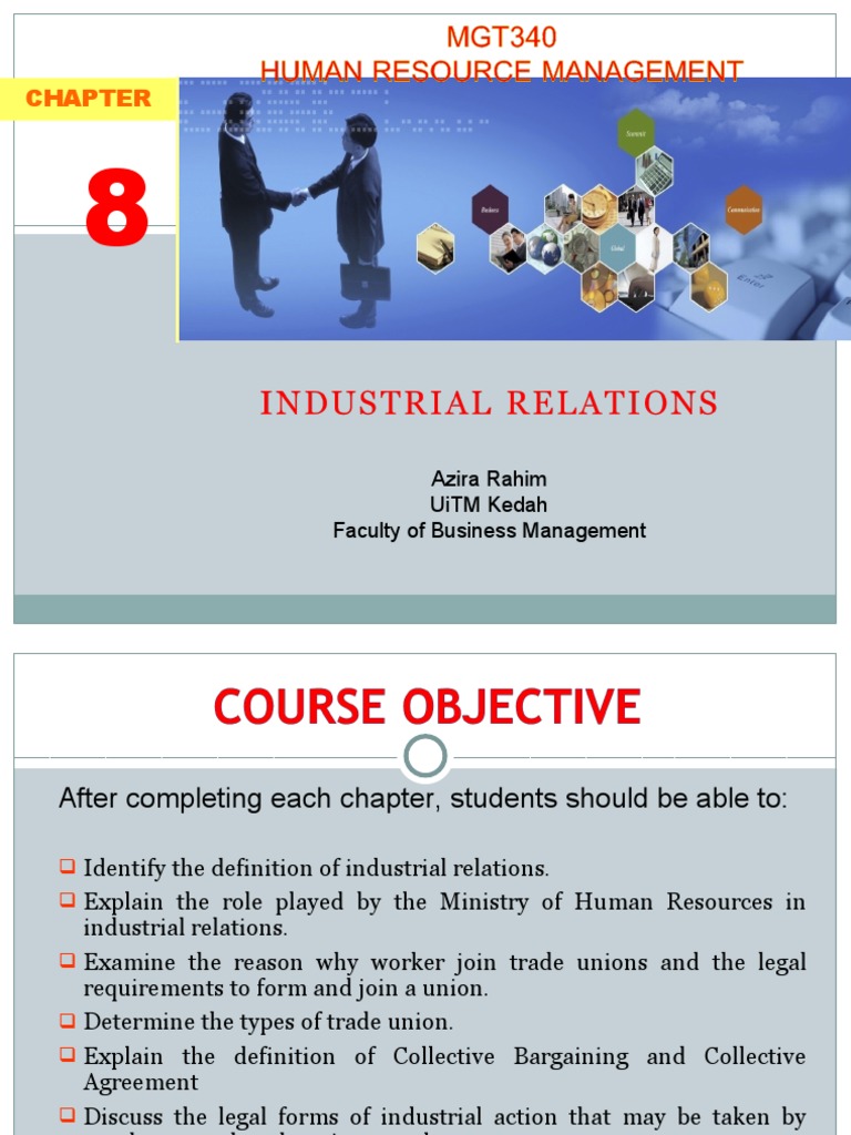 Chapter 8 Industrial Relation Pdf Strike Action Picketing