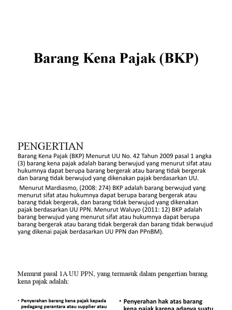 BKP Dan JKP | PDF