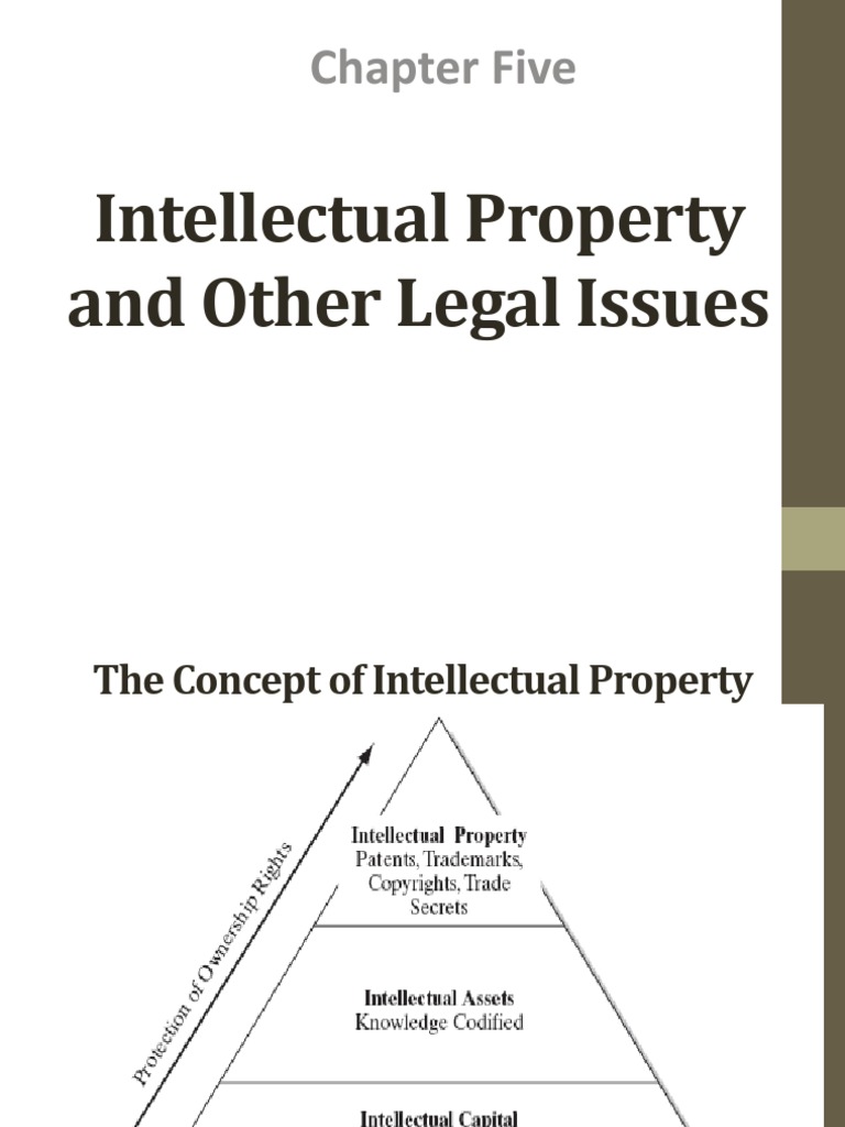 Chapter-5 Intellectual Property and Other Legal Issues | PDF | License ...
