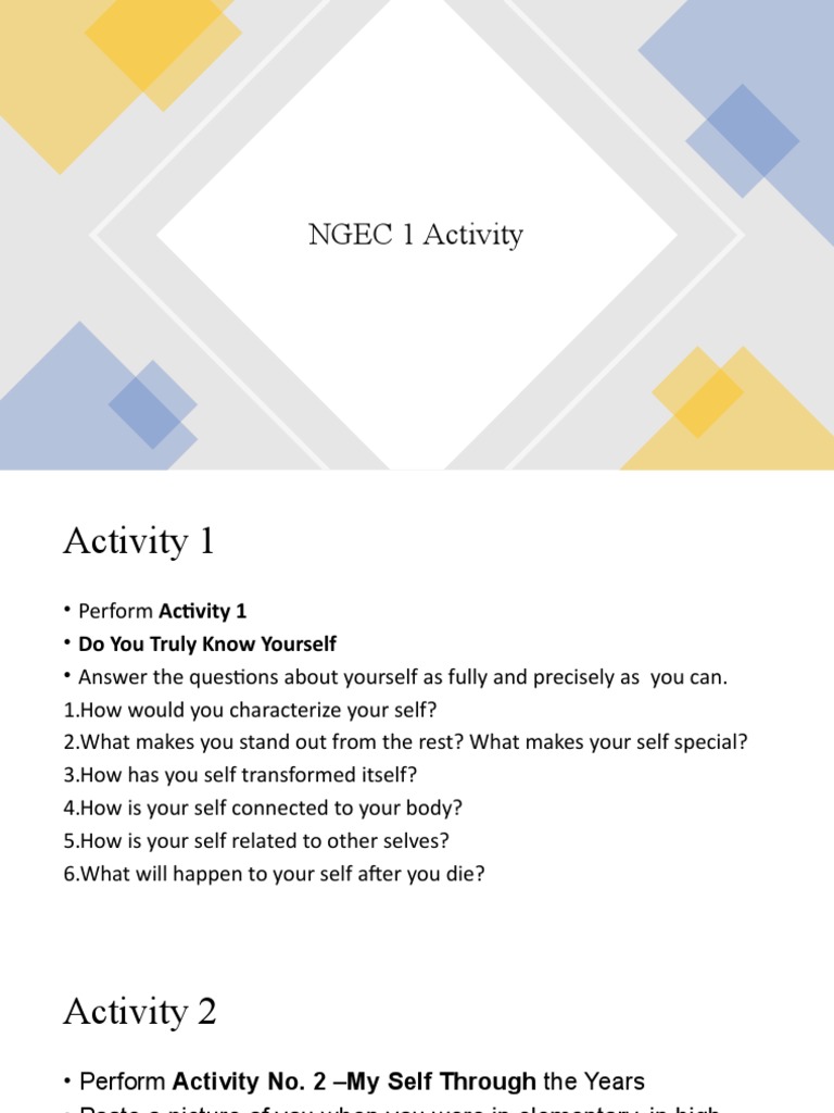 NGEC 1 Midterm Activity | PDF
