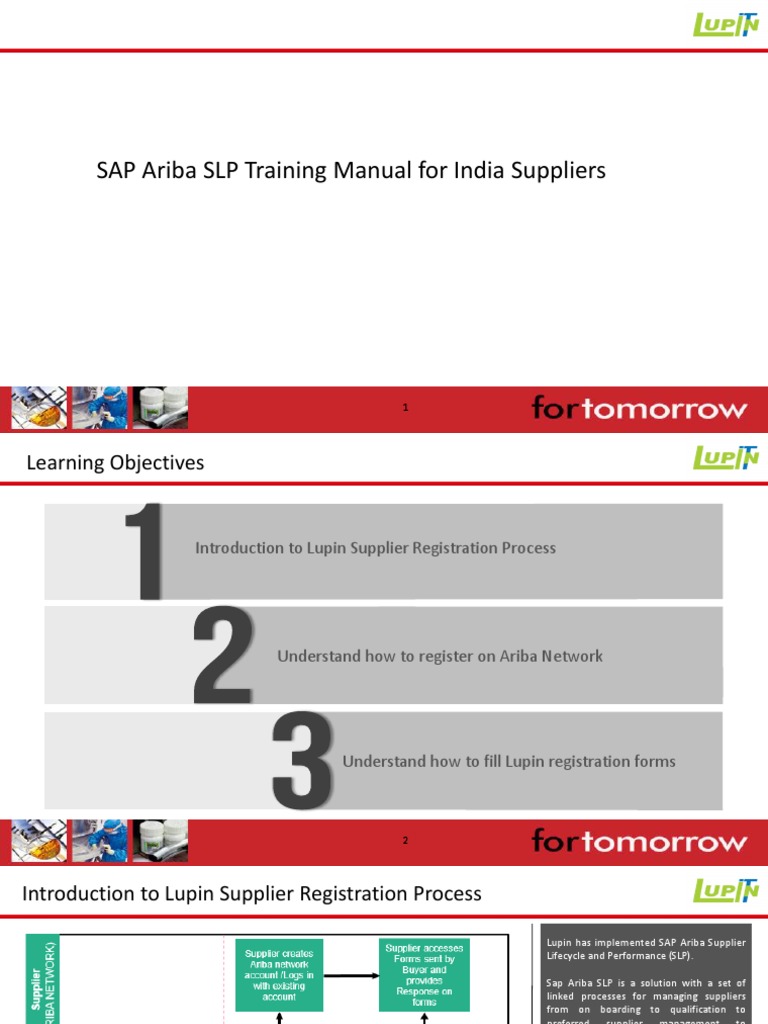Lupin SLP Training Manual For India Suppliers v1 0 PDF | PDF | Login ...
