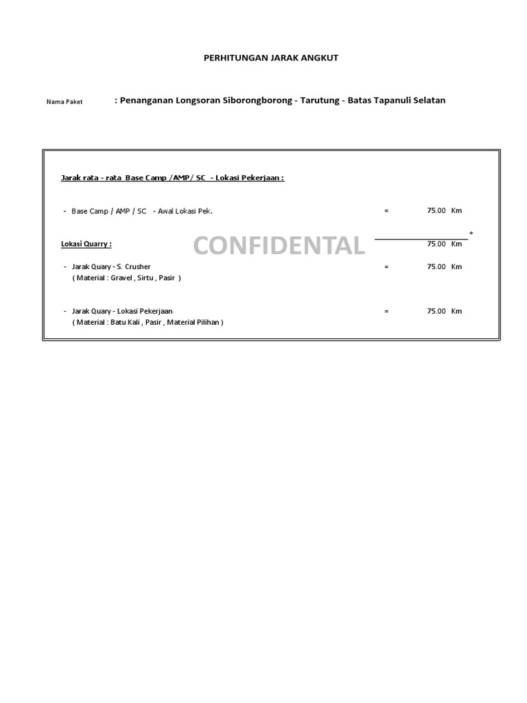 Uraian Analisa Harga Quarry | PDF