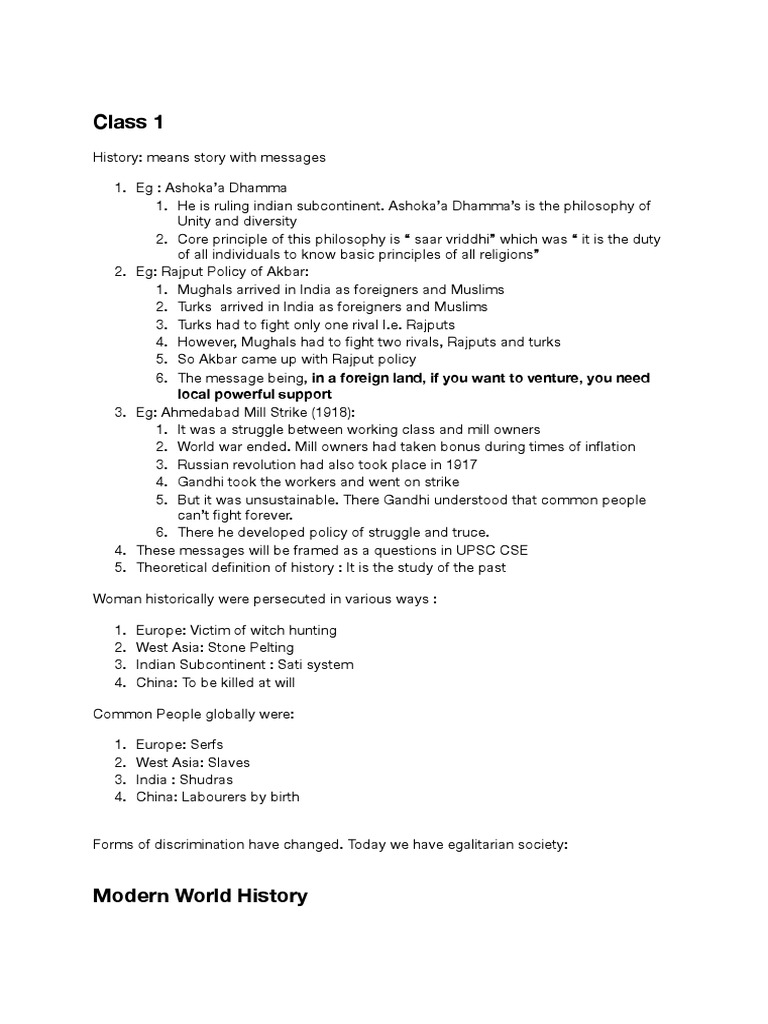 Modern History Class 1 | PDF | Silk Road | Trade