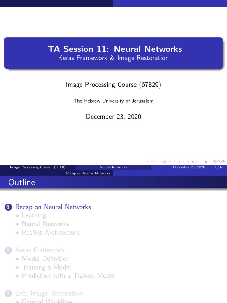 Neural Networks Tirgul W10 Moodle PDF | PDF | Artificial Neural Network ...