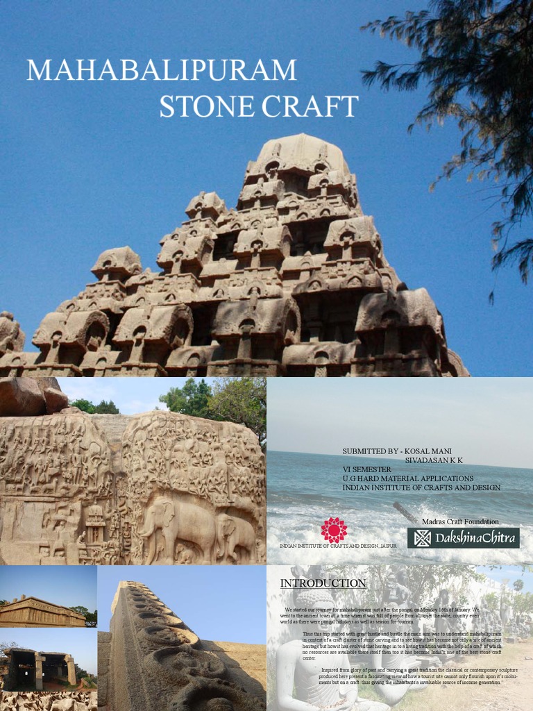 Stone Craft in Mahabalipuram NGO | PDF | Sculpture | Arts (General)
