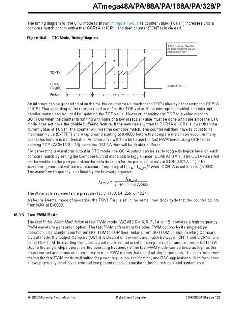 Atmega328p 16-Bit Timer Counter1 PWM | PDF | Computer Science | Electronics