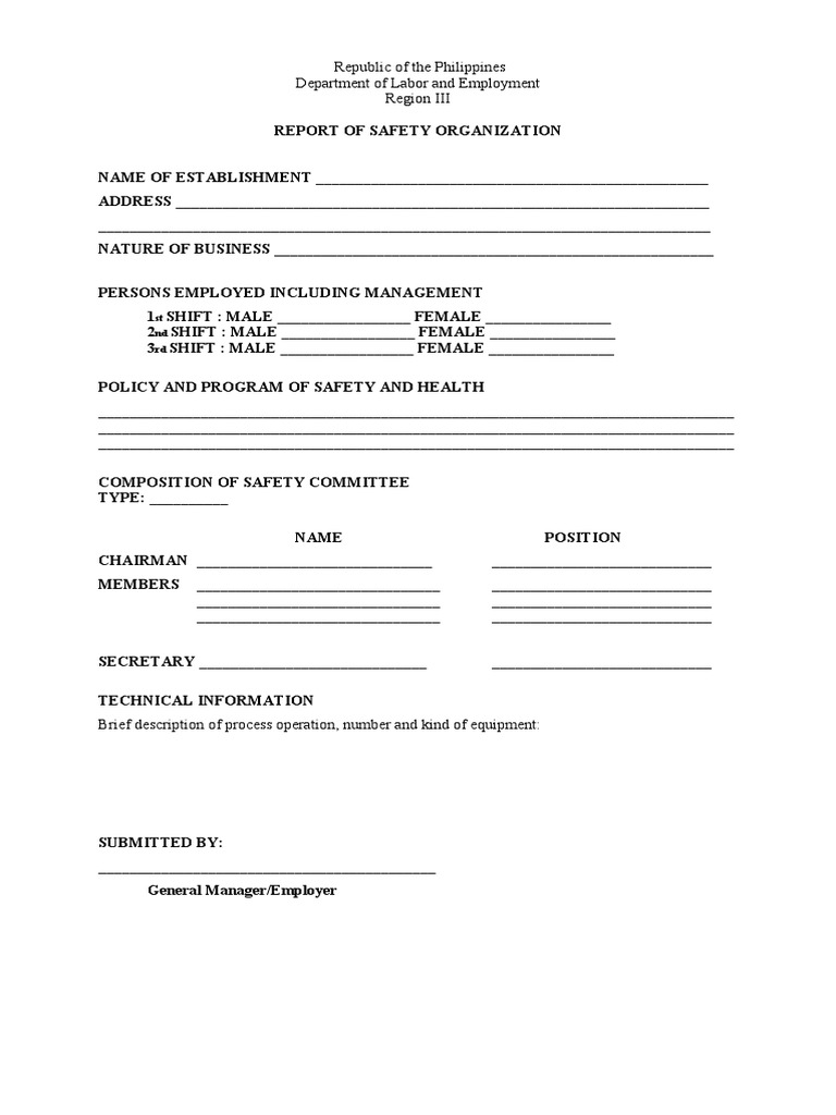 Guide To Composition of Safety Committee | PDF | Working Conditions ...