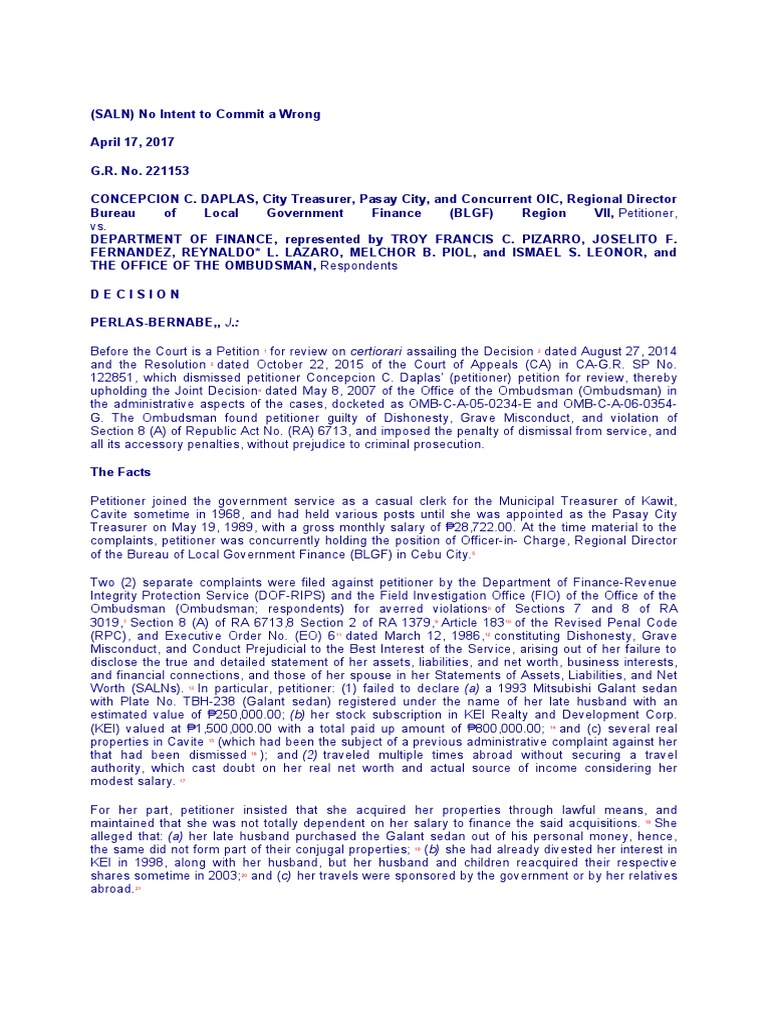 Case Digest RA 6713 | PDF | Mitigating Factor | Crime & Violence